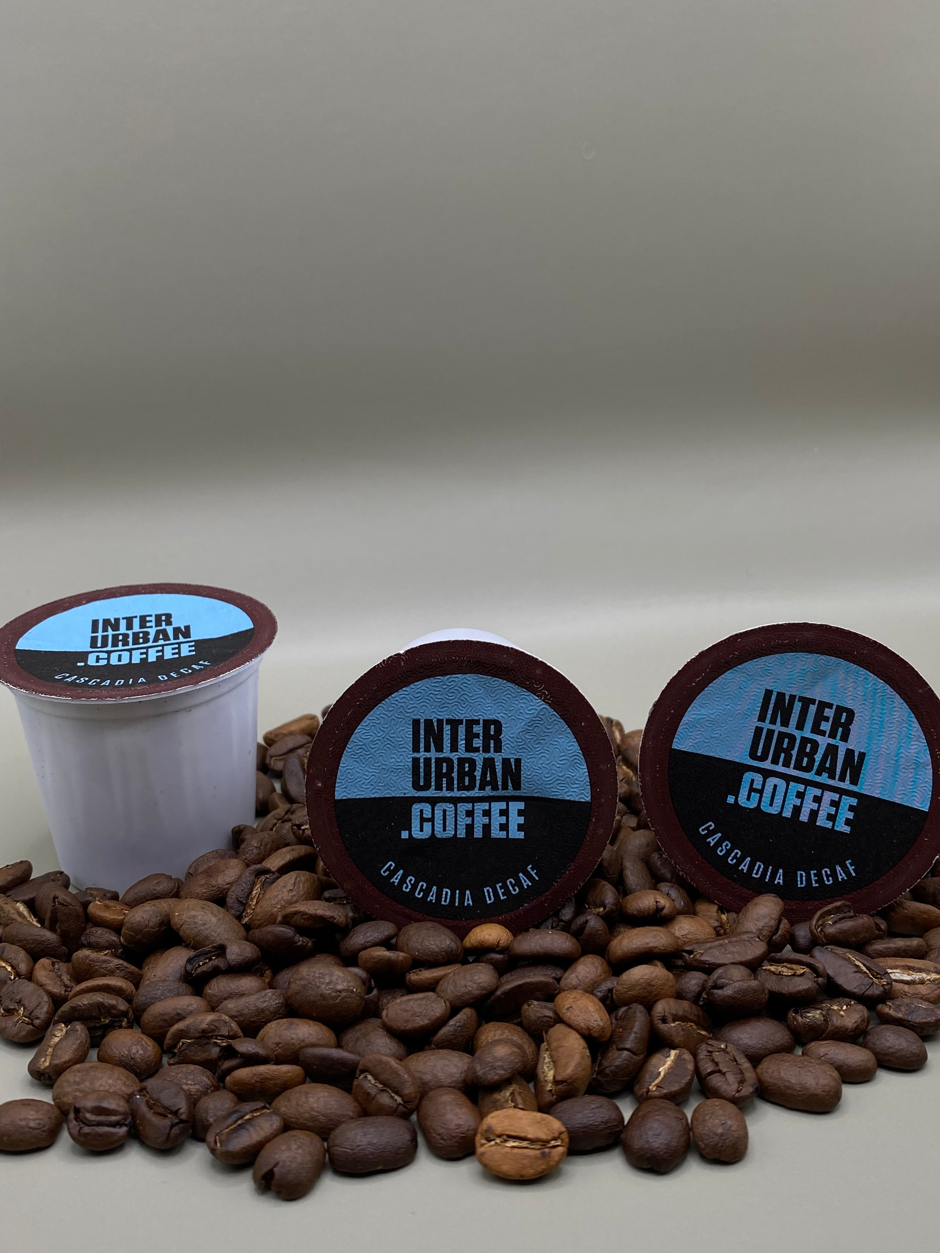 Cascadia Decaf Coffee Pods – Interurban Coffee and Tea